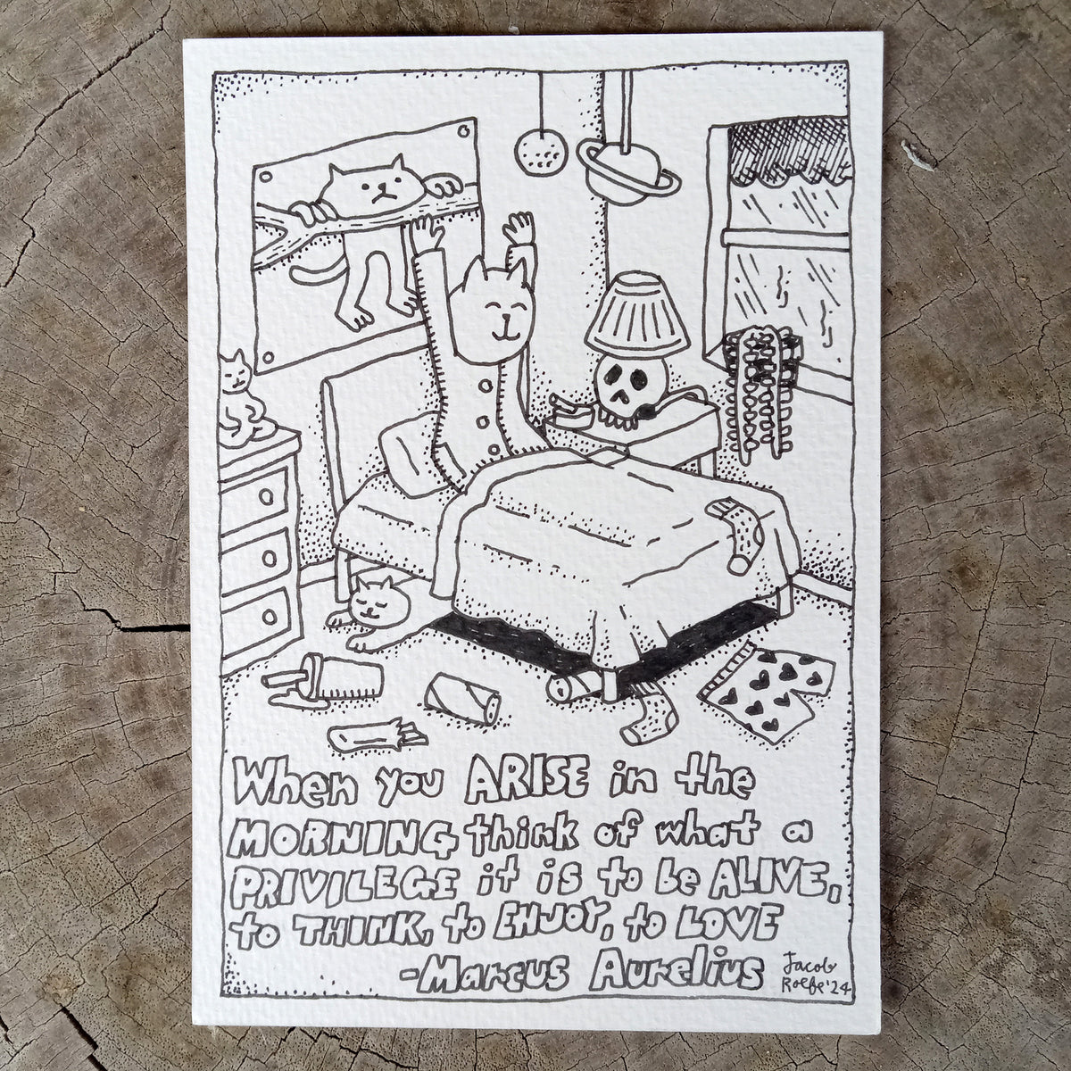 Privilege to be Alive - Original Drawing – The Dirty Burger Printshop